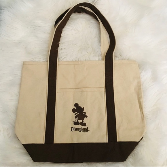 Disney | Bags | Disney Parks Mickey Oversized Canvas Tote Bag | Poshmark